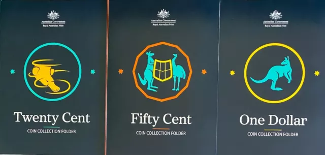 ROYAL AUSTRALIAN MINT 20c 50c $1 dollar Circulating Coin Collection ...
