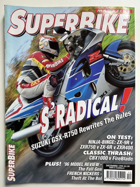 SUPERBIKE MAGAZINE DECEMBER 1995 - Honda CBX1000, Fireblade, Kawasaki ...