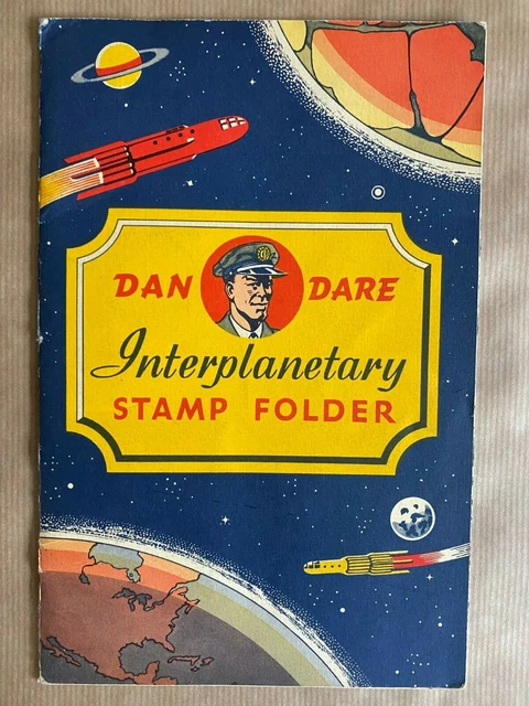 DAN DARE INTERPLANETARY Stamp Album Folder Original & Complete with all ...