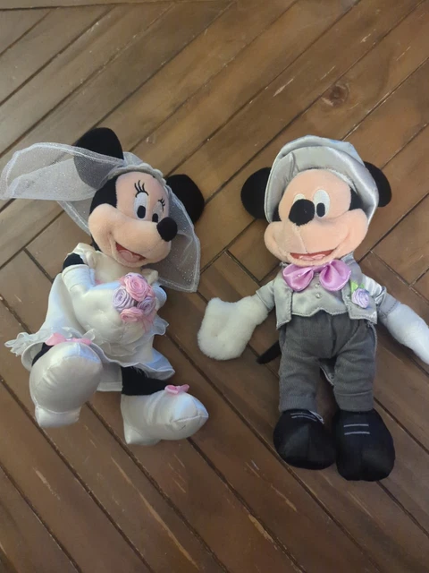 WALT DISNEY - Mickey Mouse and Minnie Mouse Wedding Groom and Bride £24 ...