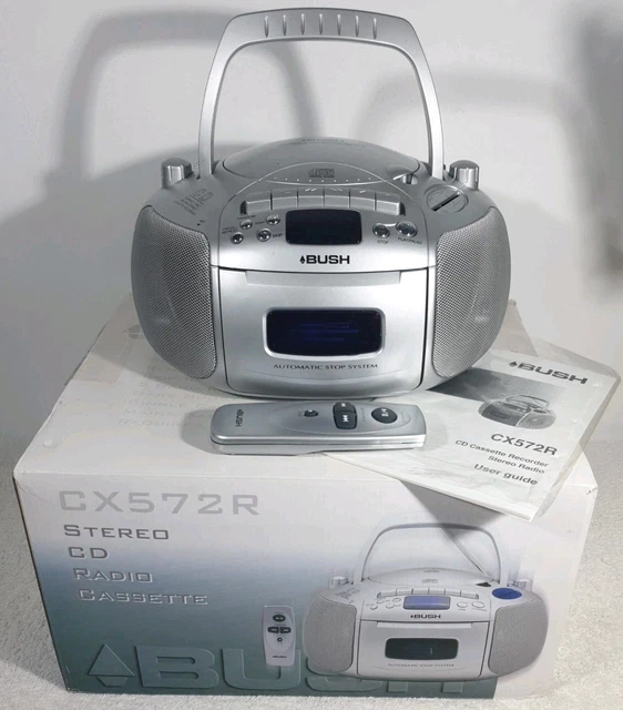BUSH CX572R CD Stereo Radio Cassette Recorder& Remote Boombox Ghetto ...