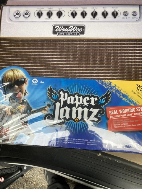 PAPER JAMZ AMPLIFIER speaker NXT flat panel 62743 3.5mm plug guitar amp ...