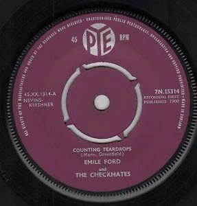 EMILE FORD AND the Checkmates Counting Teardrops 7" vinyl UK Pye 1960 4 ...