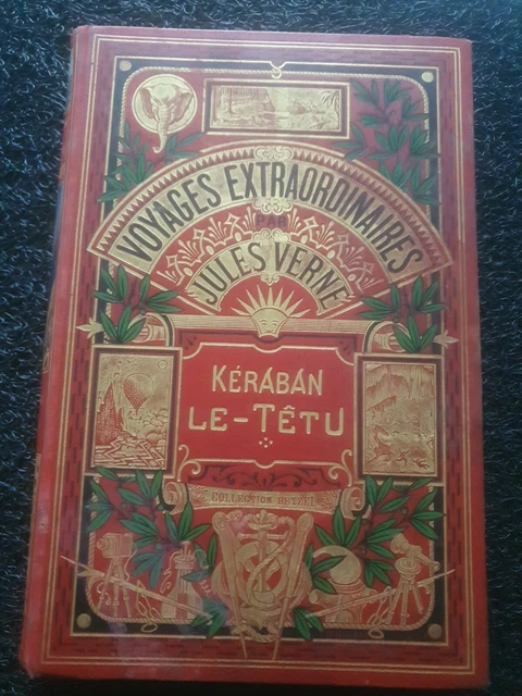 RARE JULES VERNE KERABAN LE TETU Collection Hetzel 1 Elephant voir ...