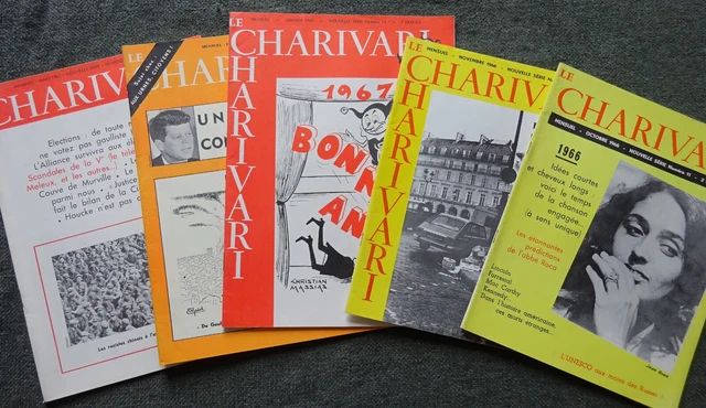 LE CHARIVARI-PAMPHLET MENSUEL-1966-1967-HUMOUR-CARICATURE-DESSINS ...