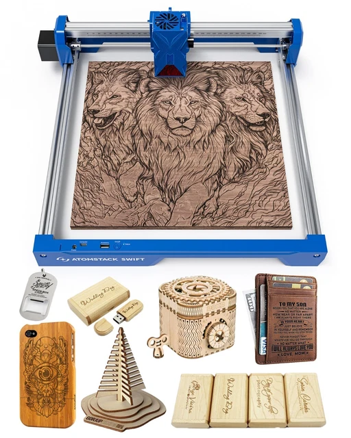 ATOMSTACK SWIFT MINI 7W Laser Engraver Portable，300x300mm，10000mm/min ...