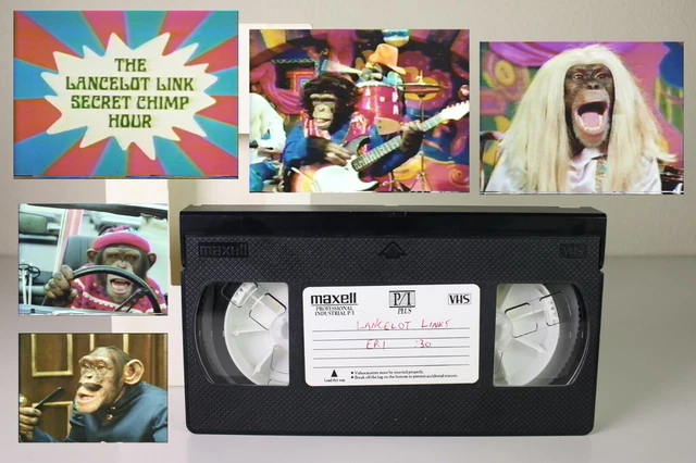VHS TAPE - Lancelot Link Secret Chimp Episode 1 from Turner Ent Cartoon ...