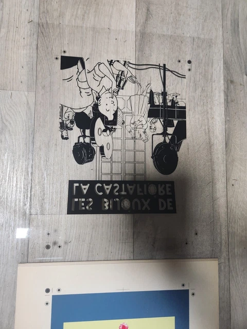 PLANCHE TINTIN MISE en couleur celluloid les bijoux de la Castafiore ...