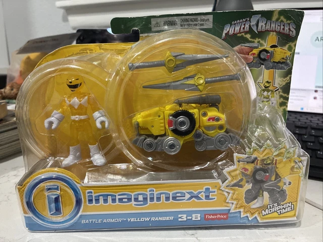 FISHER-PRICE IMAGINEXT MIGHTY Morphin Power Rangers Battle Armor Yellow ...