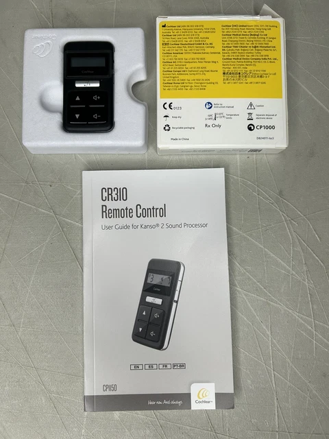 COCHLEAR CR310 REMOTE Control w/ User Guide And Quick Guide, Tested ...