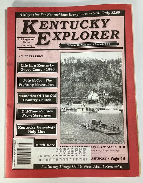 KENTUCKY EXPLORER MAGAZINE 2000 Genealogy Pelfrey Warren Knot Owsley £ ...