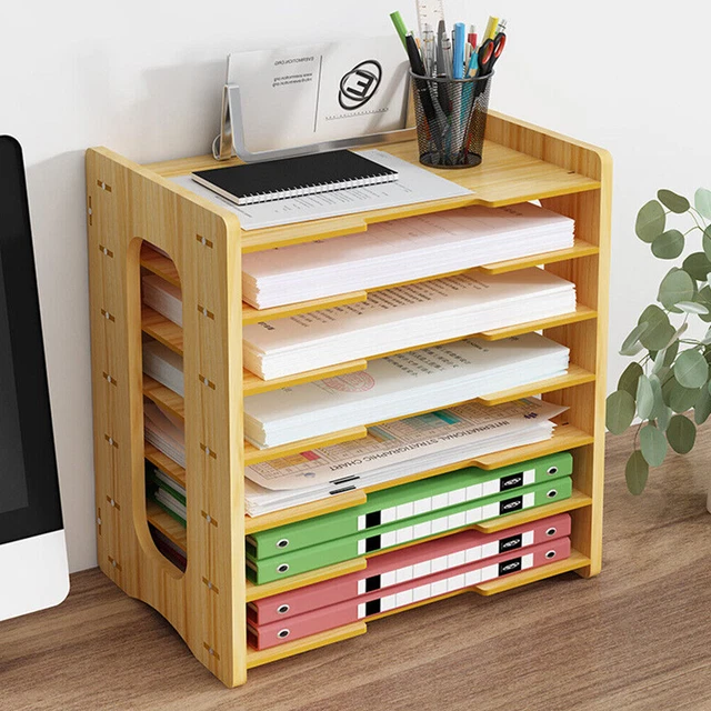OFFICE FILING TRAYS Letter Rack Desk Organiser Paper A4 Document Holder ...