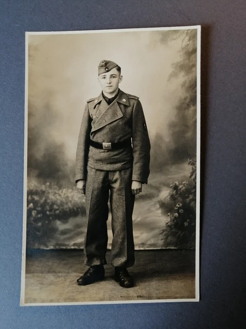 WW2 GERMAN PANZER Full Uniform Portrait Photo. Inscribed. Original. EUR ...