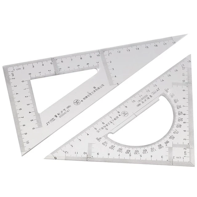 2 PACK 30/60 Degree Plastic Ruler Acrylic Measuring Tool Triangle Ruler Office $14.64 - PicClick AU