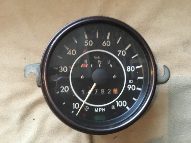 CLASSIC VW AIRCOOLED Beetle Speedometer mph £49.95 - PicClick UK