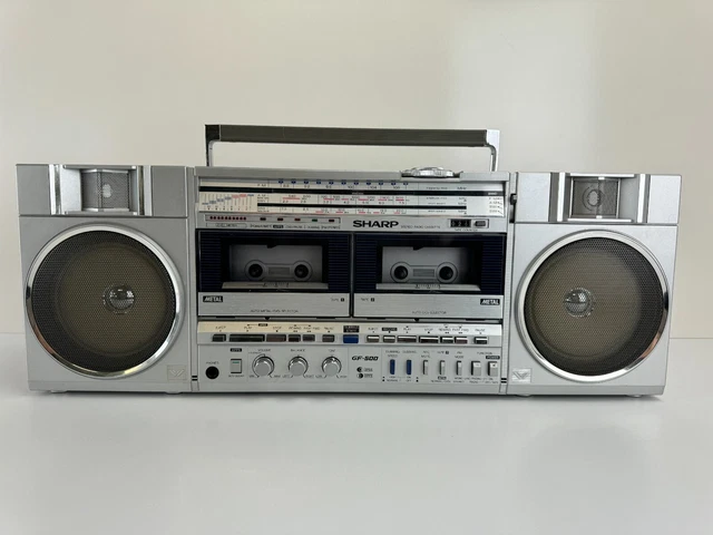 VINTAGE SHARP GF-500 Z Stereo Radio Boombox Cassette Recorder Ghetto Blaster $495.00 - PicClick AU