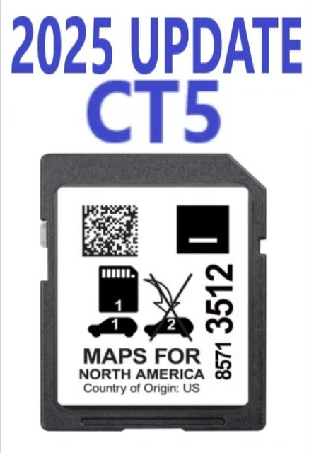 *UPDATE* BRAND NEW 2025 Gps Navigation Sd Card 2020-2024 Ct5 Models EUR ...