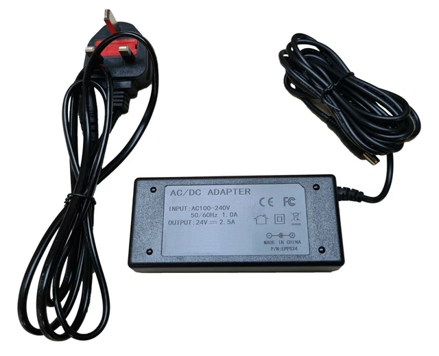 CASIO CELVIANO AP-470WE Digital Piano Keyboard 24V 2.5A Power Supply ...