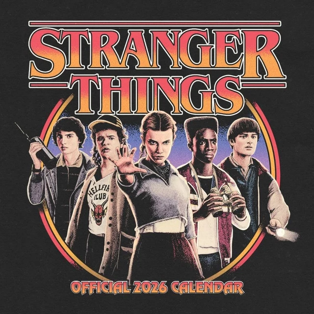 2026 CALENDAR STRANGER Things Season 5 Month To View Square Wall ...