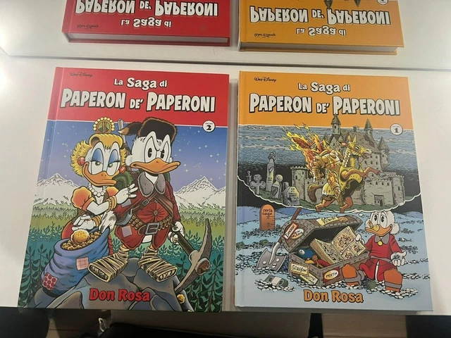 LA SAGA DI PAPERON DE' PAPERONI autografati da Don Rosa voll. 1 e 2 ...
