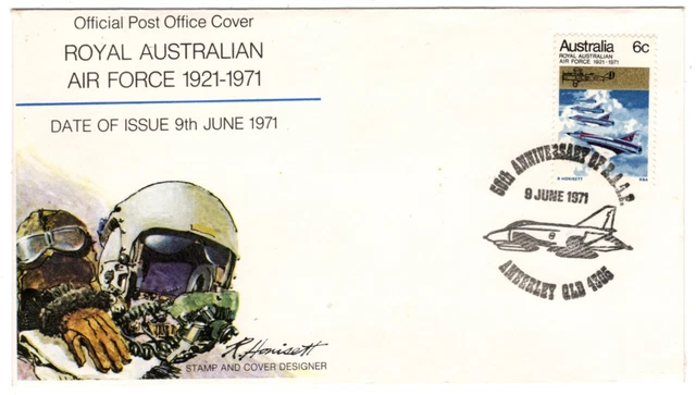 1971 JUN 9TH. First Day Cover. 50th Anniversary of R.A.A.F. £5.09 ...