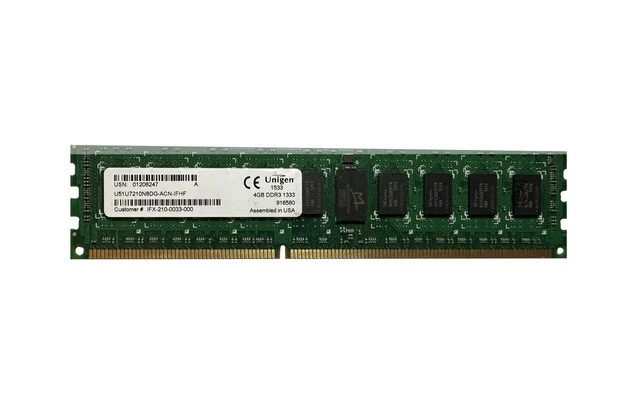 U51U7210N8DG-ACN-IFHF - UNIGEN 4 GB DDR3-1333 RDIMM PC3-10600R 2Rx8 ...