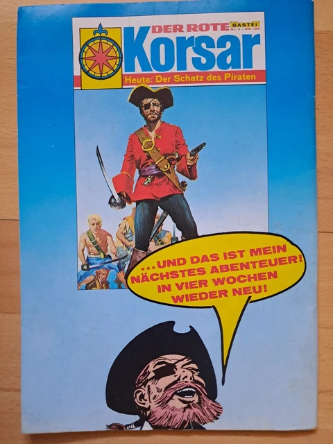 DER ROTE KORSAR Nr.3 - Abenteuer Comicheft BASTEI V. Hubinon EUR 5,00 ...
