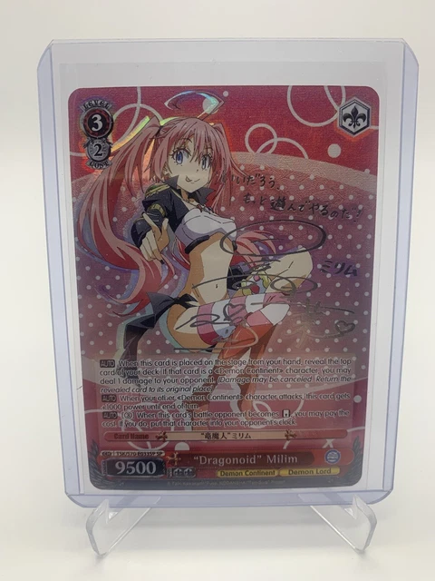WEISS SCHWARZ REINCARNATED As A Slime “Dragonoid” Milim SP Silver Signature EUR 362,24 - PicClick FR
