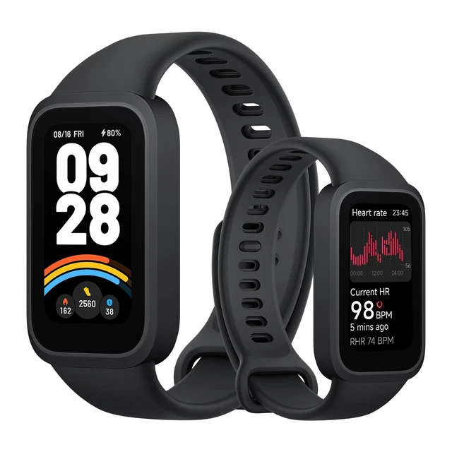 XIAOMI SMART BAND 9 Active Schermo TFT 1.47 Monitoraggio Salute SpO2 ...