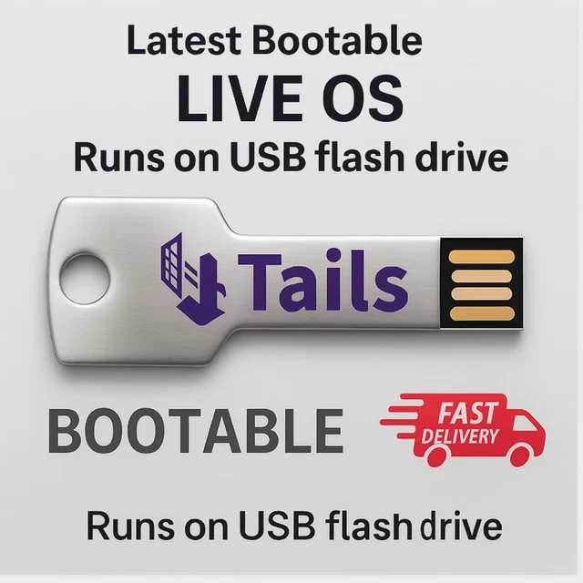TAILS OS 🔐LIVE OS USB – The Ultimate Privacy Tool 32GB Plug Play Secure LINUX £10.25 - PicClick UK
