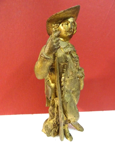 STATUE PERSONNAGE FIGURINE Avec Son Fusil De Pendule 16 Cm Tbe Voir ...