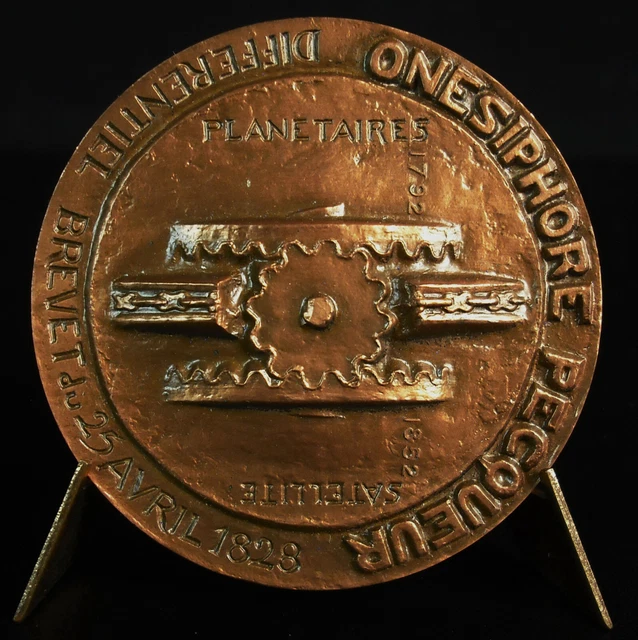 MEDAL ONÉSIPHORE PECQUEUR Mechanics Master Watchmaker Differential ...