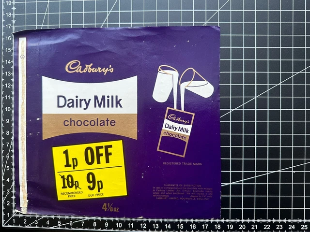 VINTAGE CADBURY’S DAIRY milk Chocolate Sweet Wrapper Confectionery. £4. ...