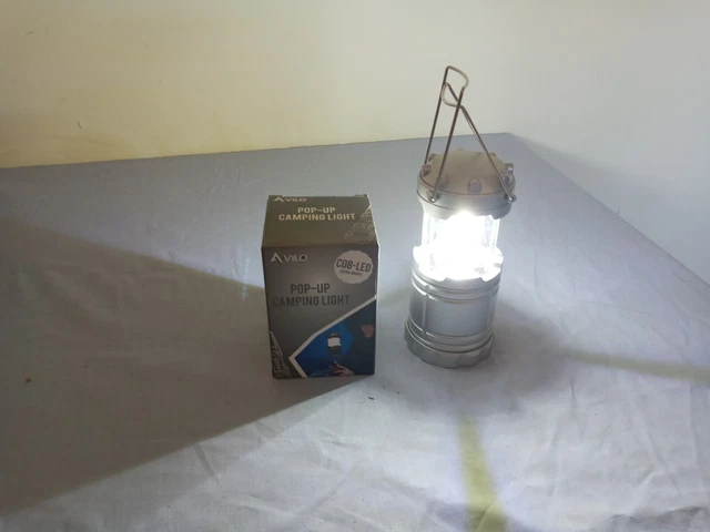 AVILO POP-UP CAMPING light, extra bright COB LED compact design, built ...