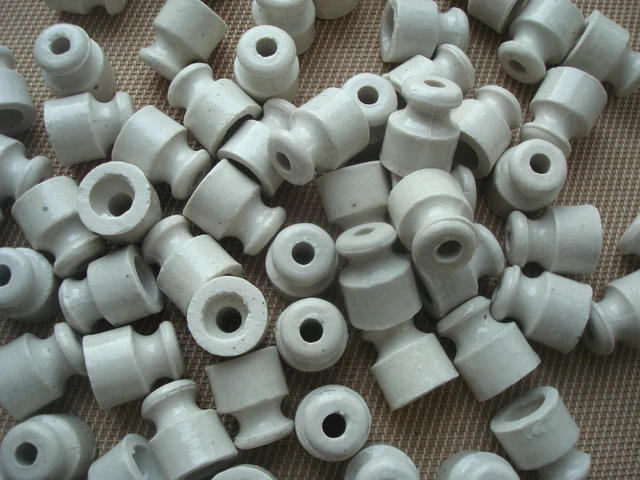 RETRO KERAMIK ISOLATOR für Open Litze, Wiring, Porzellan, Ceramic ...