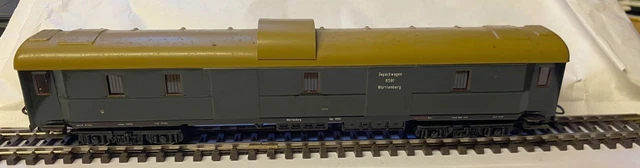 MÄRKLIN H0 4186 Gepäckwagen aus Blech # 8591 Württemberg grün ohne OVP, lesen !! EUR 10,00 ...