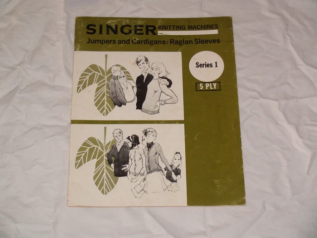 KNITTING MACHINE PATTERN Book Singer Series 1 5Ply See Photos $12.00 ...