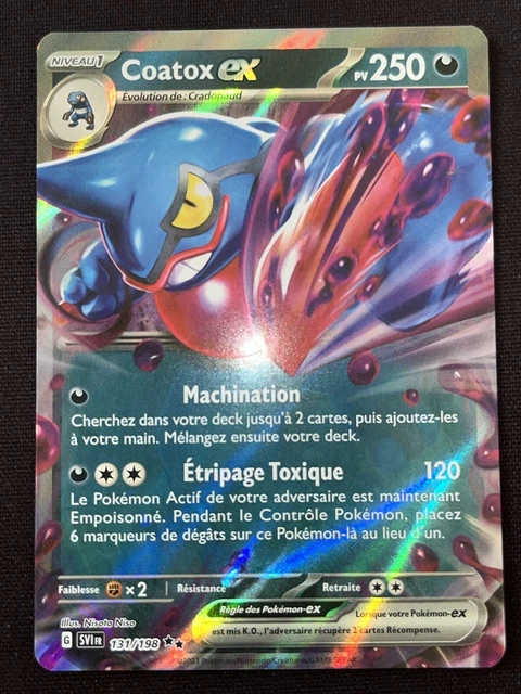 CARTE POKÉMON COATOX ex 131/198 EV01 Ecarlate et Violet FR EUR 3,90 - PicClick FR