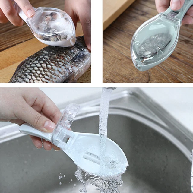NEW FISH SCALER Tool scraping Fish Scraper Cleaning Cutter Remover Clea ...
