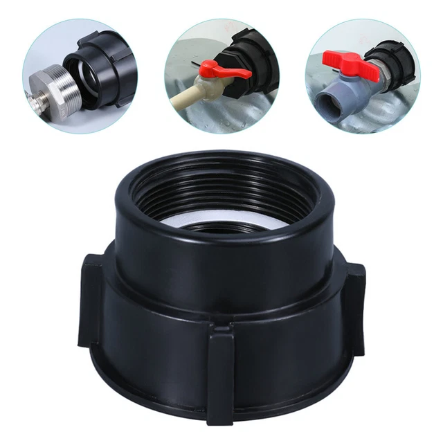 IBC TANK VALVES Connector IBC Water Container Drain Adapter Hose ...