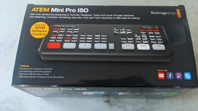 BLACKMAGIC DESIGN ATEM Mini Pro ISO HDMI Switcher live stream EUR 551 ...