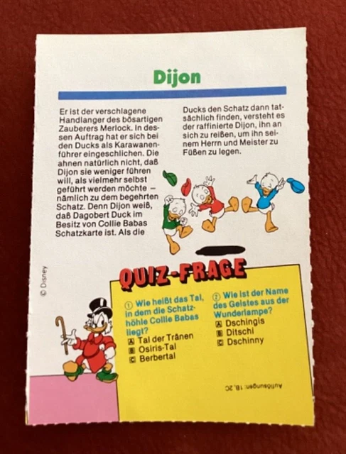 MICKY MAUS SAMMELKARTE Walt Disneys neuer Film: Jäger der verlorenen ...