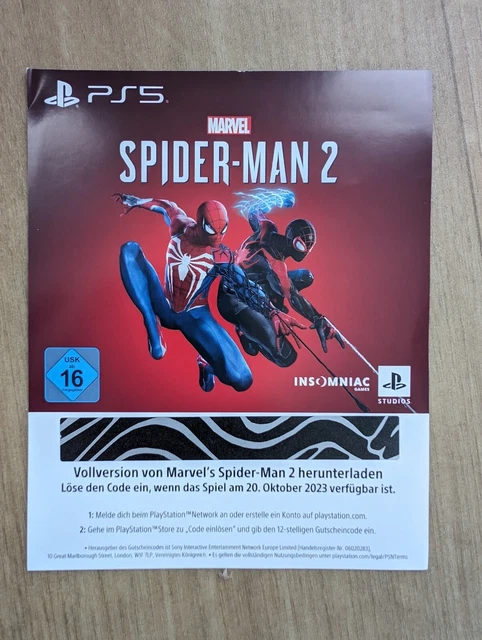 MARVEL SPIDER-MAN 2 PS5 - Playstation 5 Digital Edition (Code de ...