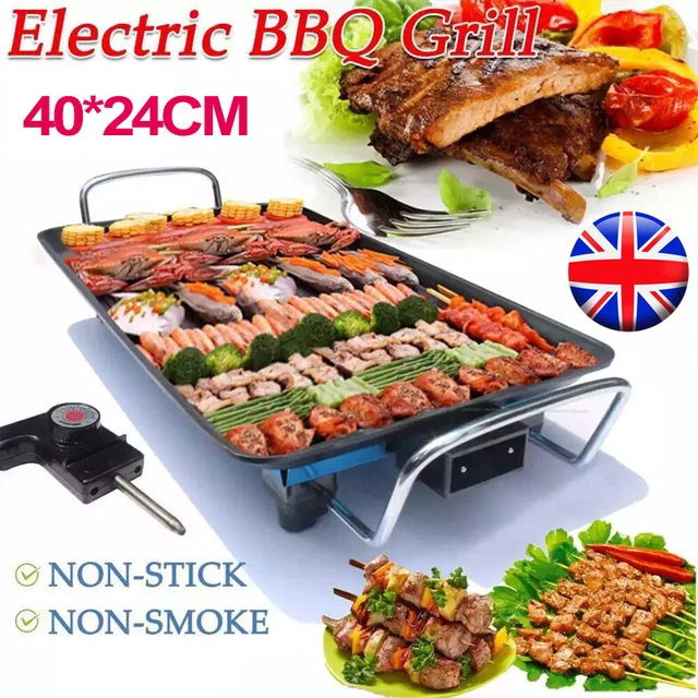 ELECTRIC TEPPANYAKI TABLE Top Griddle BBQ Hot Plate Barbecue Grill Pan ...