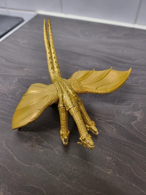 3 HEAD DRAGON figure gold Godzilla movie King of Monster Ghidorah Toy ...