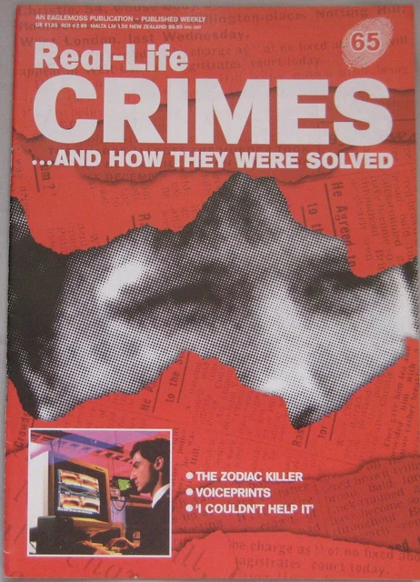 REAL-LIFE CRIMES EAGLEMOSS magazine Issue 65 - The Zodiac Killer £4.99 ...