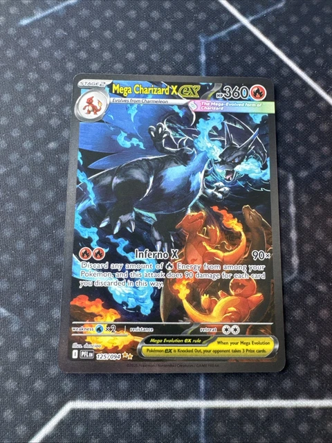 MEGA CHARIZARD X ex 125/094 SIR Phantasmal Flames Pokemon Card NM £ ...