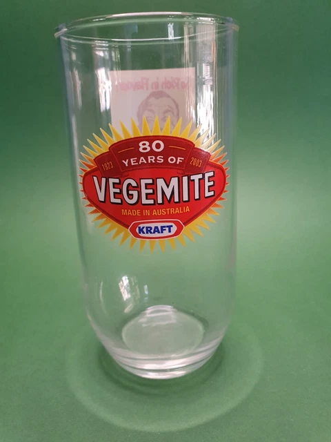 80 YEARS OF VEGEMITE Promotional Glass! $8.99 - PicClick AU