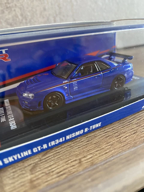 INNO64 NISSAN SKYLINE GT-R R34 Nismo R-tune Bayside Blue 1:64 EUR 49,90 - PicClick FR