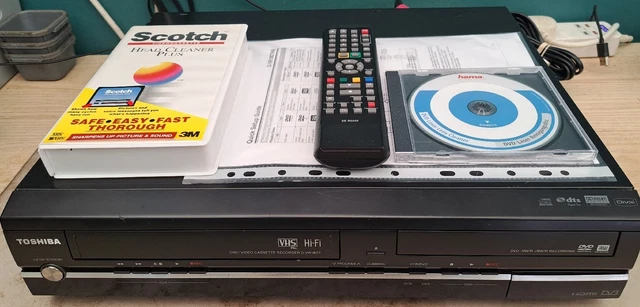 TOSHIBA D-VR18DTKTB VHS DVD Recorder Copy VHS to DVD with Remote & Set up Guide £129.99 ...
